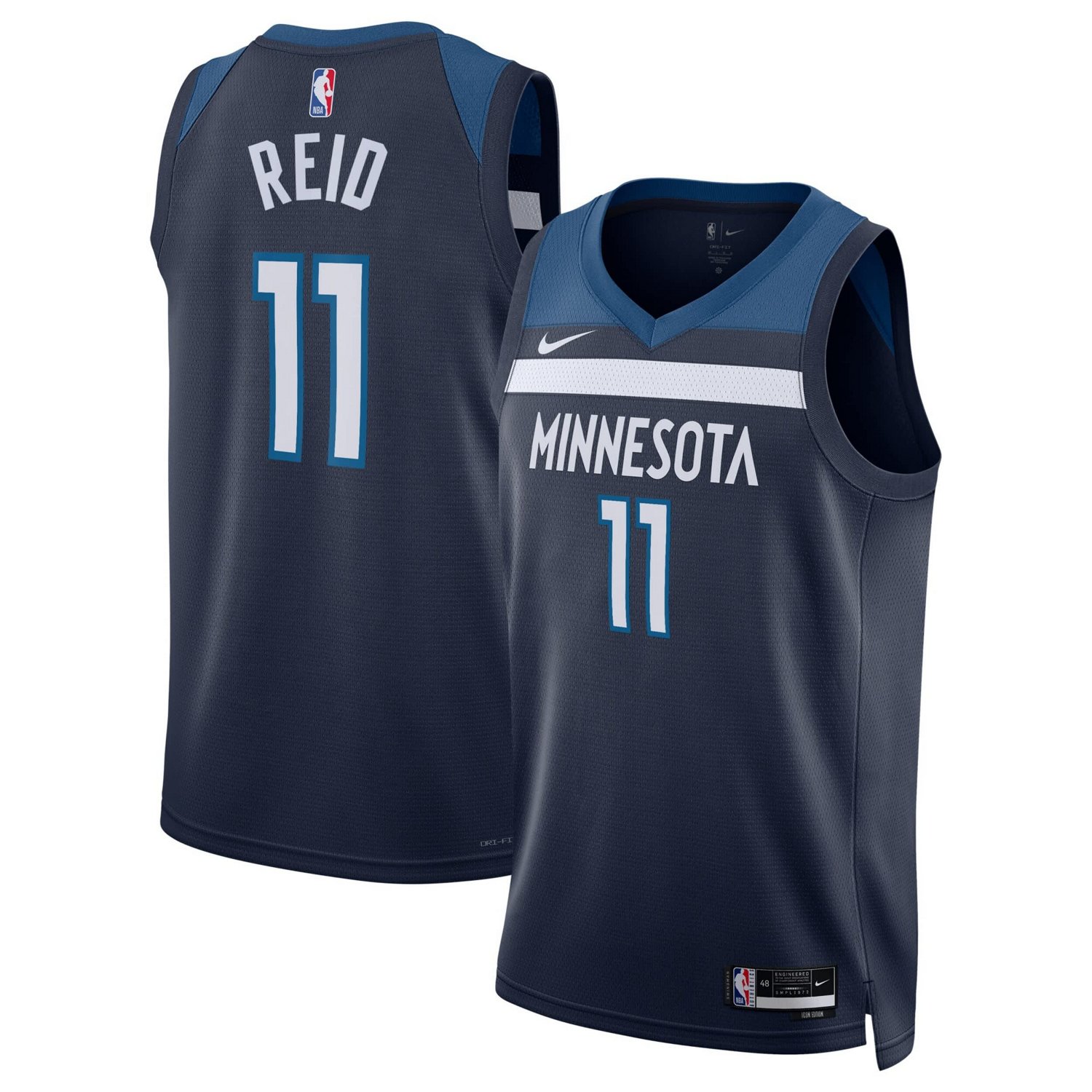 Unisex Nike Naz Reid Minnesota Timberwolves Swingman Jersey - Icon ...