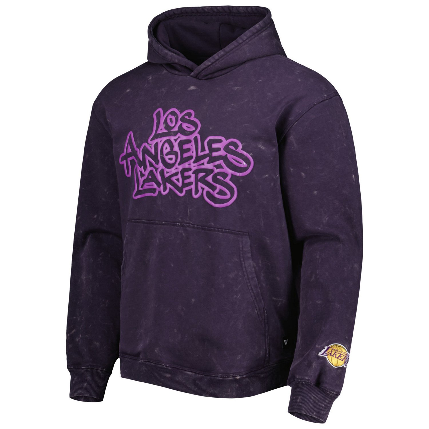 Unisex The Wild Collective Los Angeles Lakers Tonal Acid Wash Pullover ...