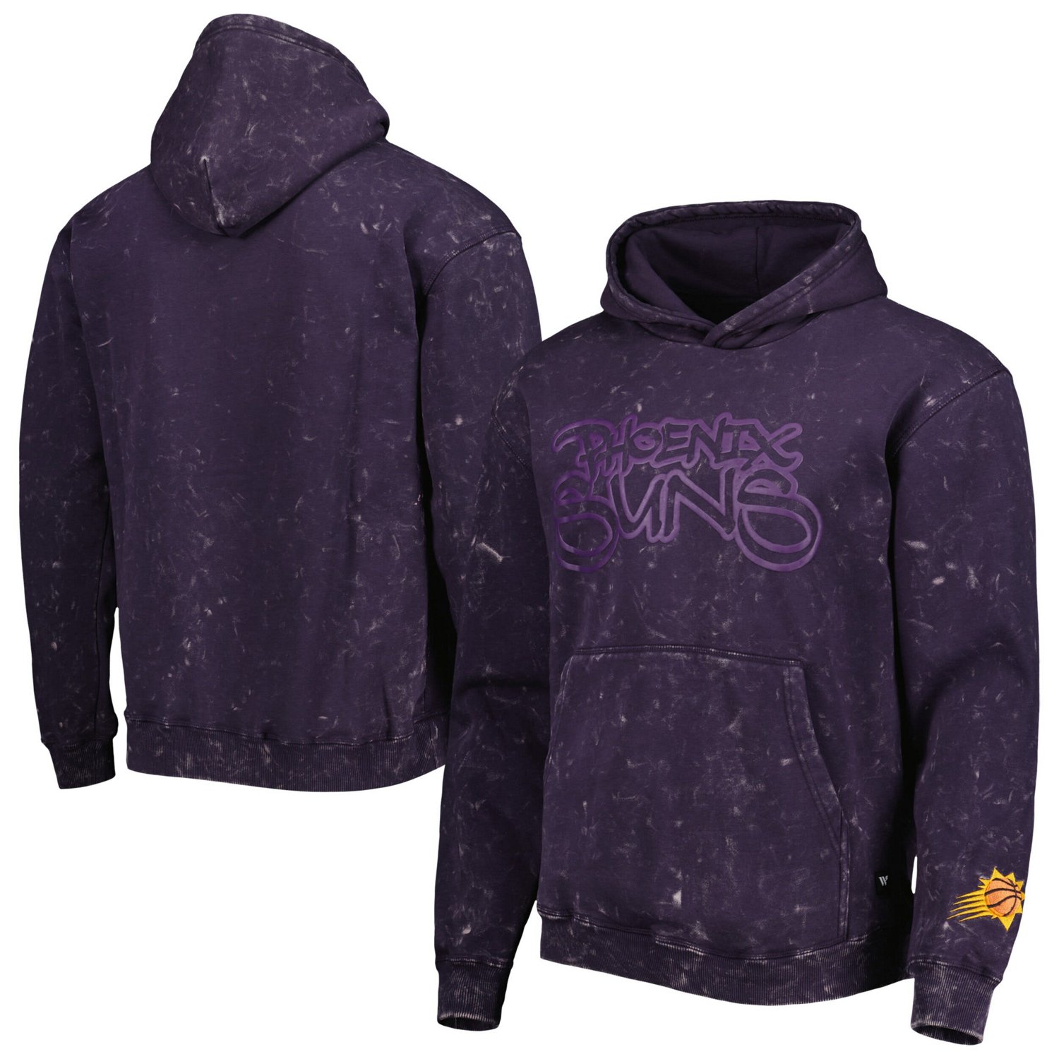 Unisex The Wild Collective Phoenix Suns Tonal Acid Wash Pullover Hoodie ...