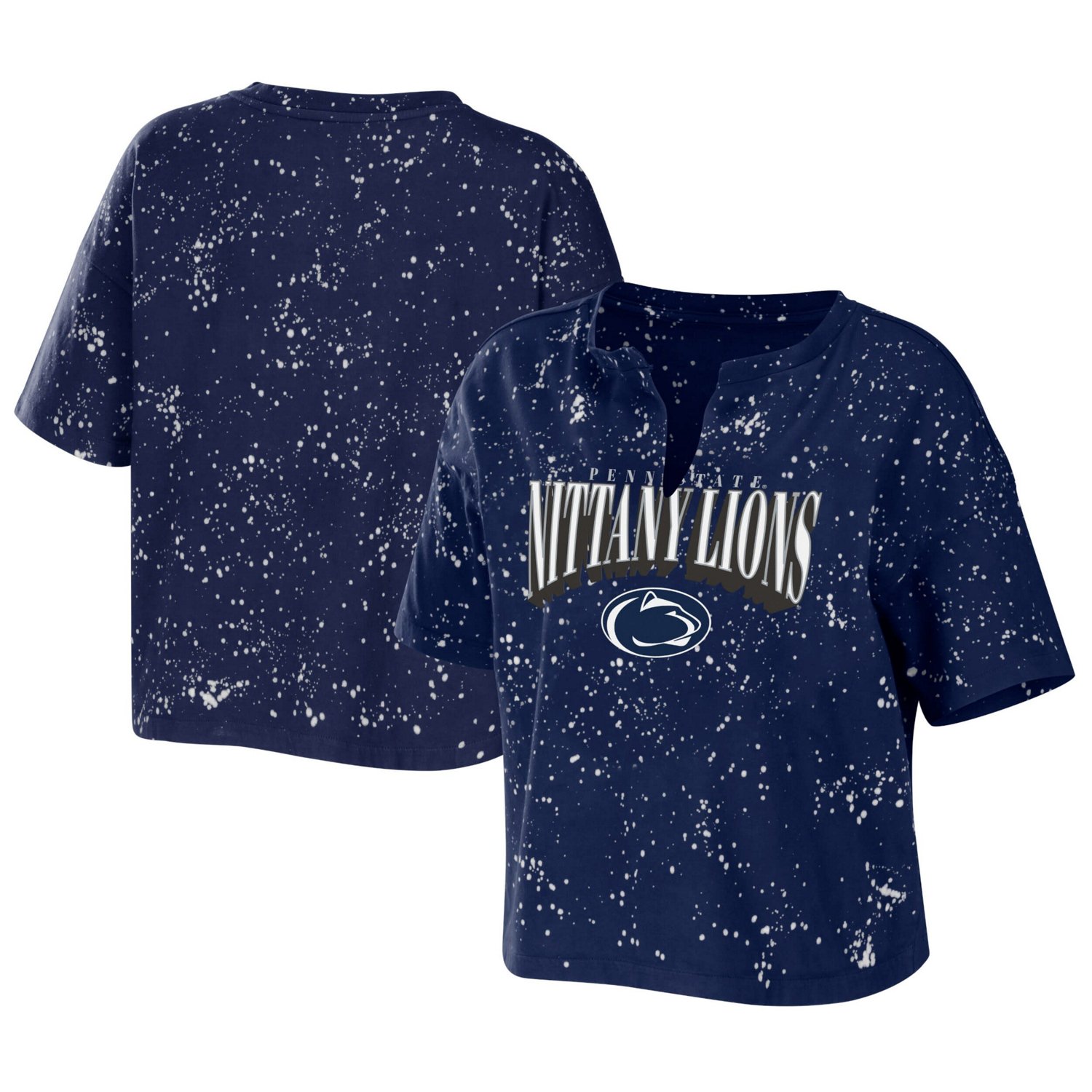 WEAR by Erin Andrews Penn State Nittany Lions Bleach Wash Splatter ...