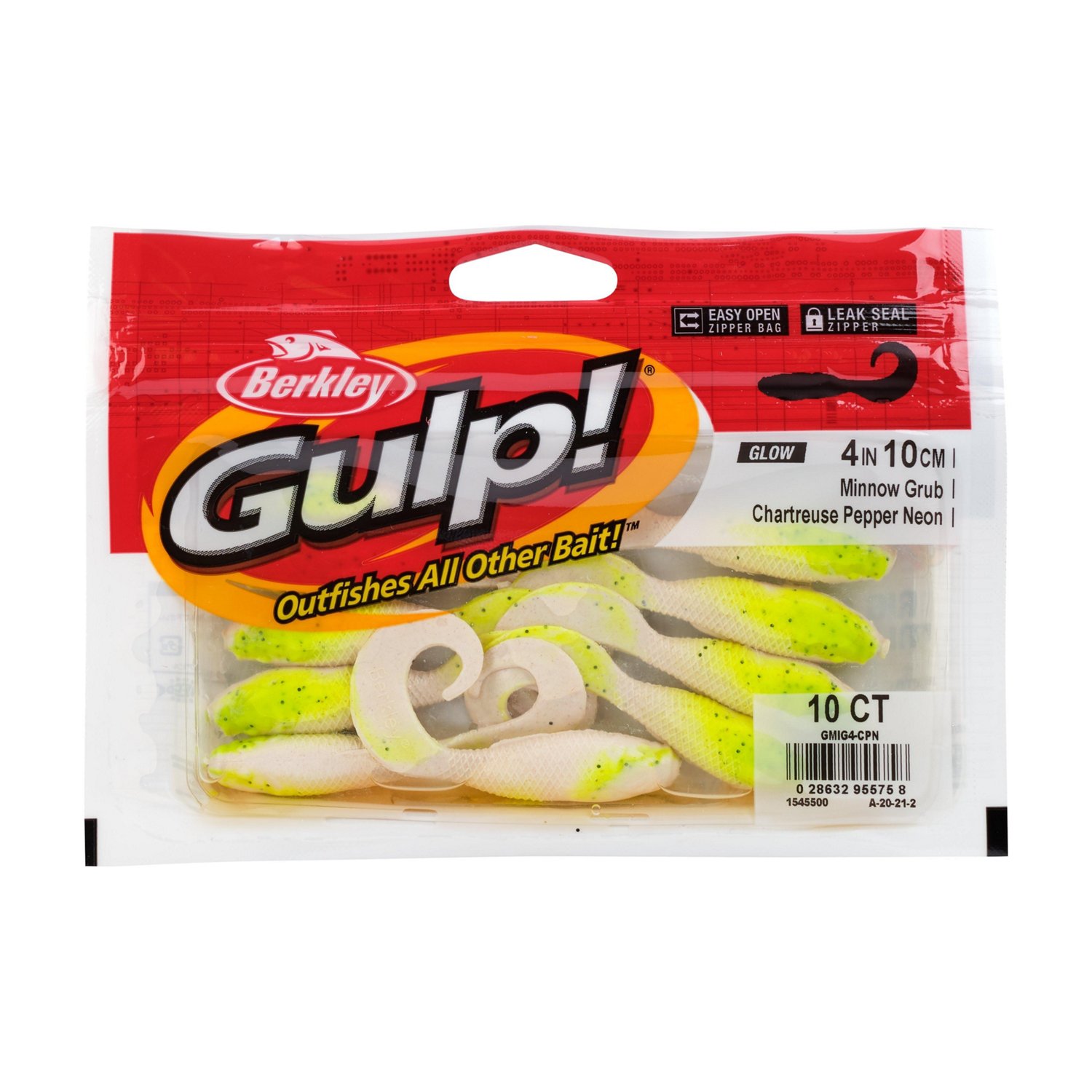 Berkley Gulp 4 in Minnow Grubs 10-Pack | Academy