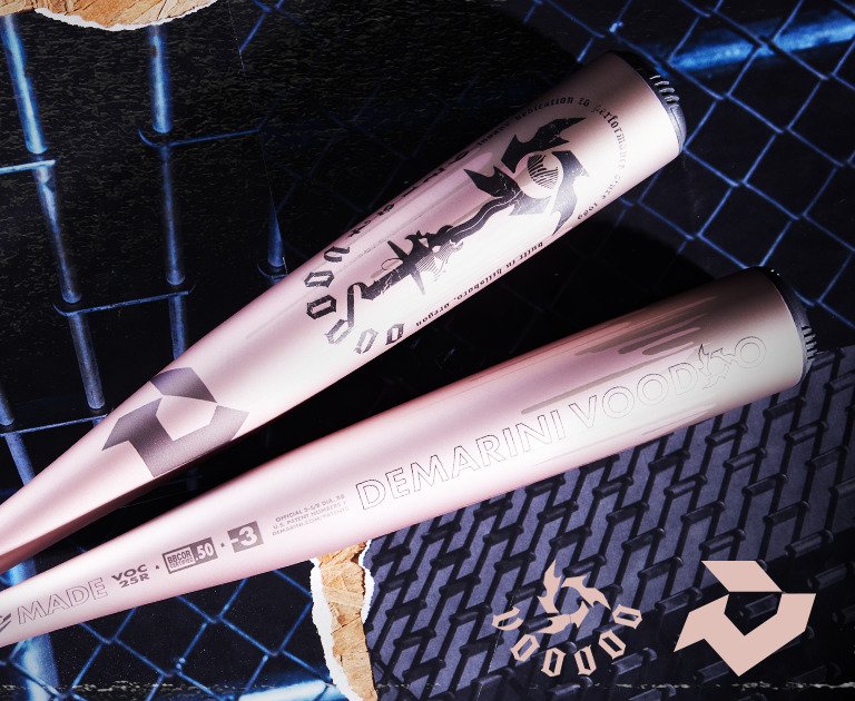 2025 DeMarini Voodoo One Rose Gold BBCOR Baseball Bat -3 | Academy