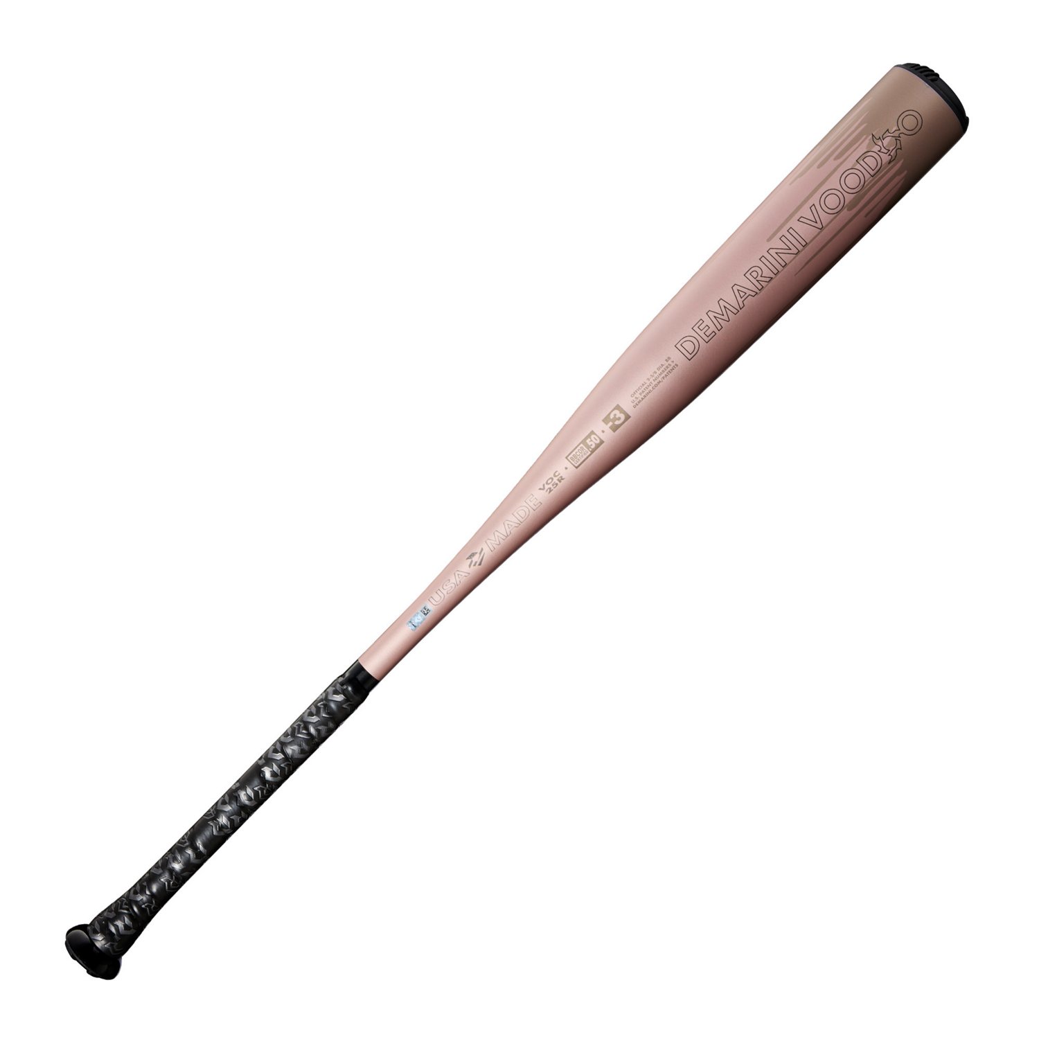 2025 DeMarini Voodoo One Rose Gold BBCOR Baseball Bat -3 | Academy