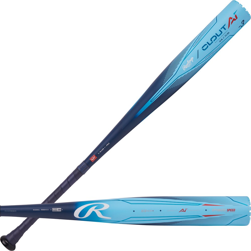 Rawlings Clout AI 2024 BBCOR Bat (-3) | Free Shipping at Academy
