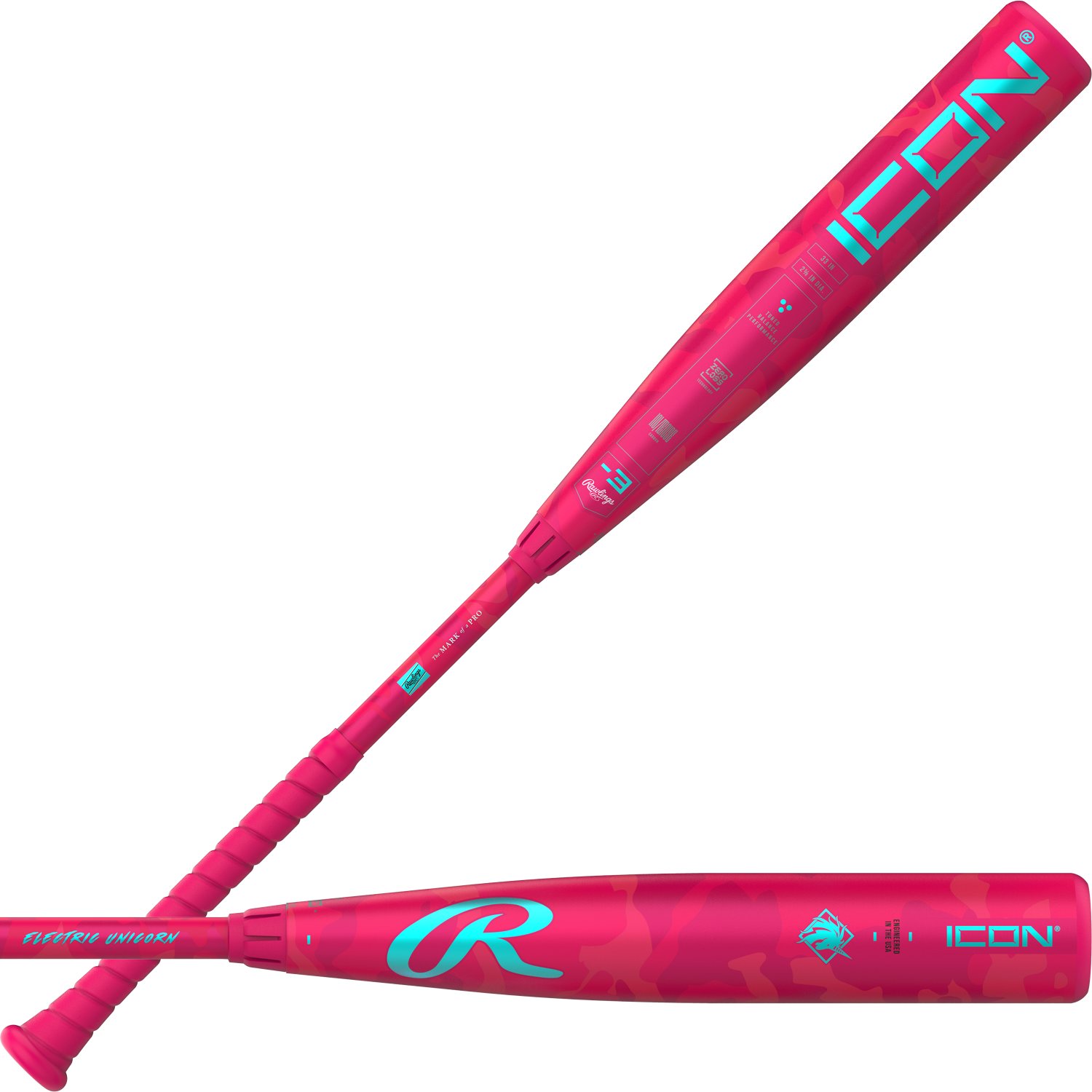Rawlings Icon Electric Unicorn 2025 High School Baseball Bat -3 | Academy