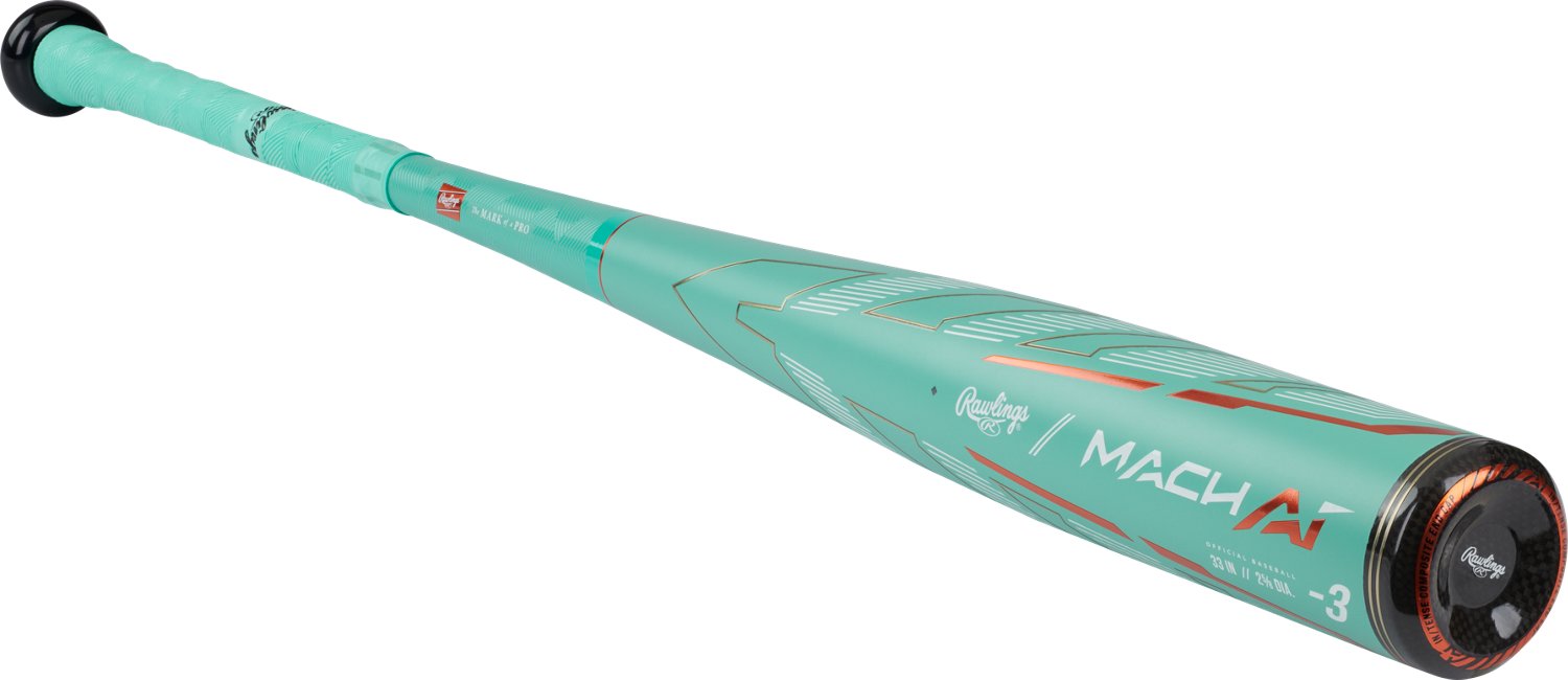 Rawlings Mach AI 2024 BBCOR Baseball Bat -3 | Academy