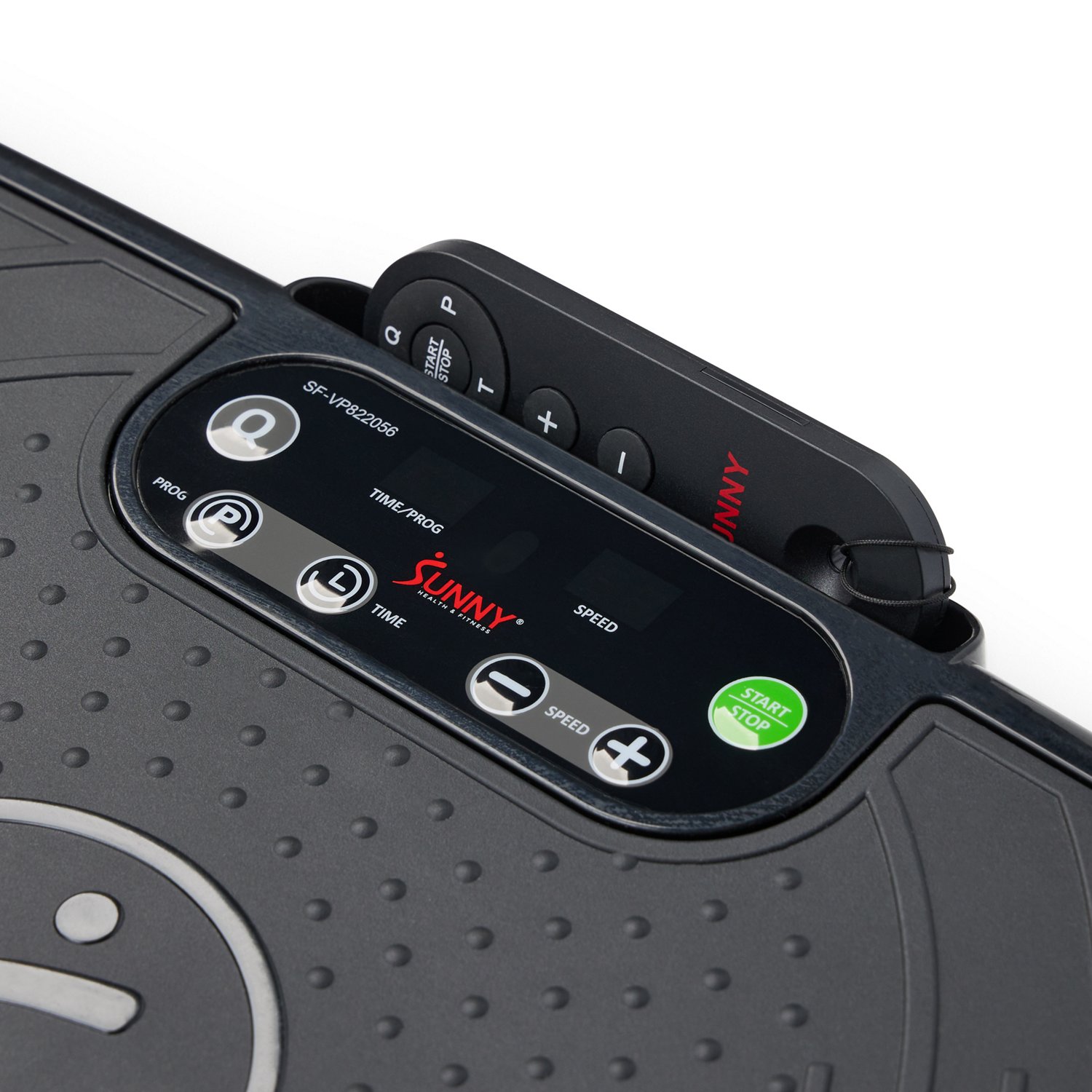 Sunny Health & Fitness Vibration Platform Machine with Resistance Bands ...