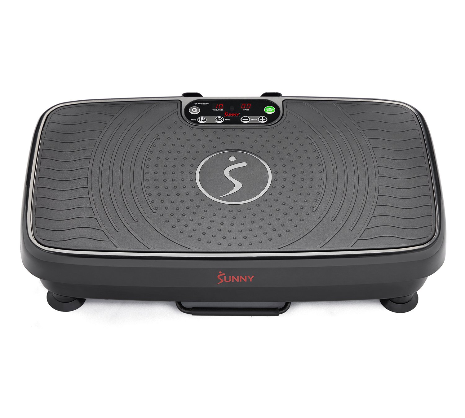 Sunny Health & Fitness Vibration Platform Machine with Resistance Bands ...