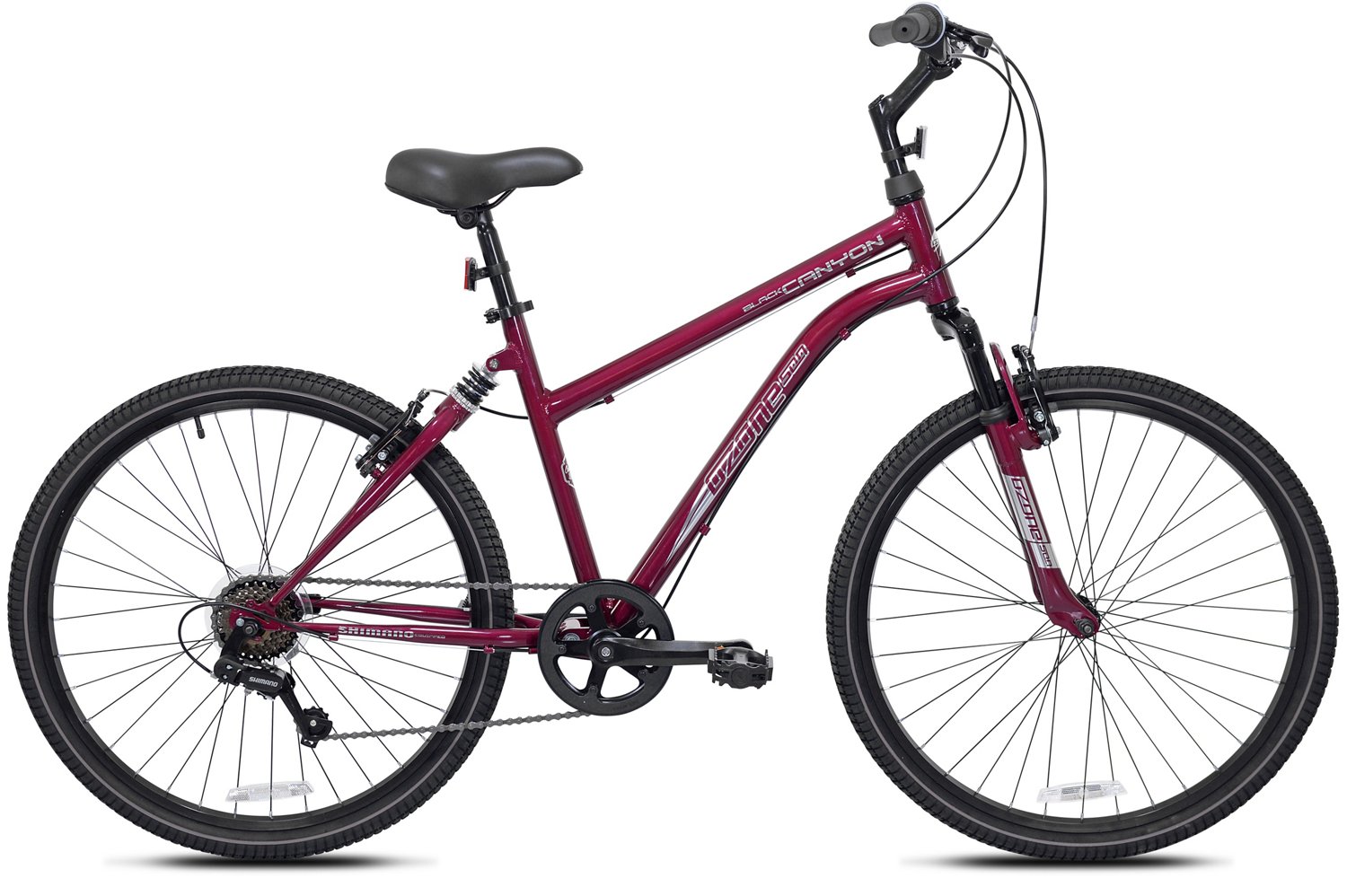 Ozone 500 Women’s 26 in Black Canyon Full Suspension Comfort Bike | Academy