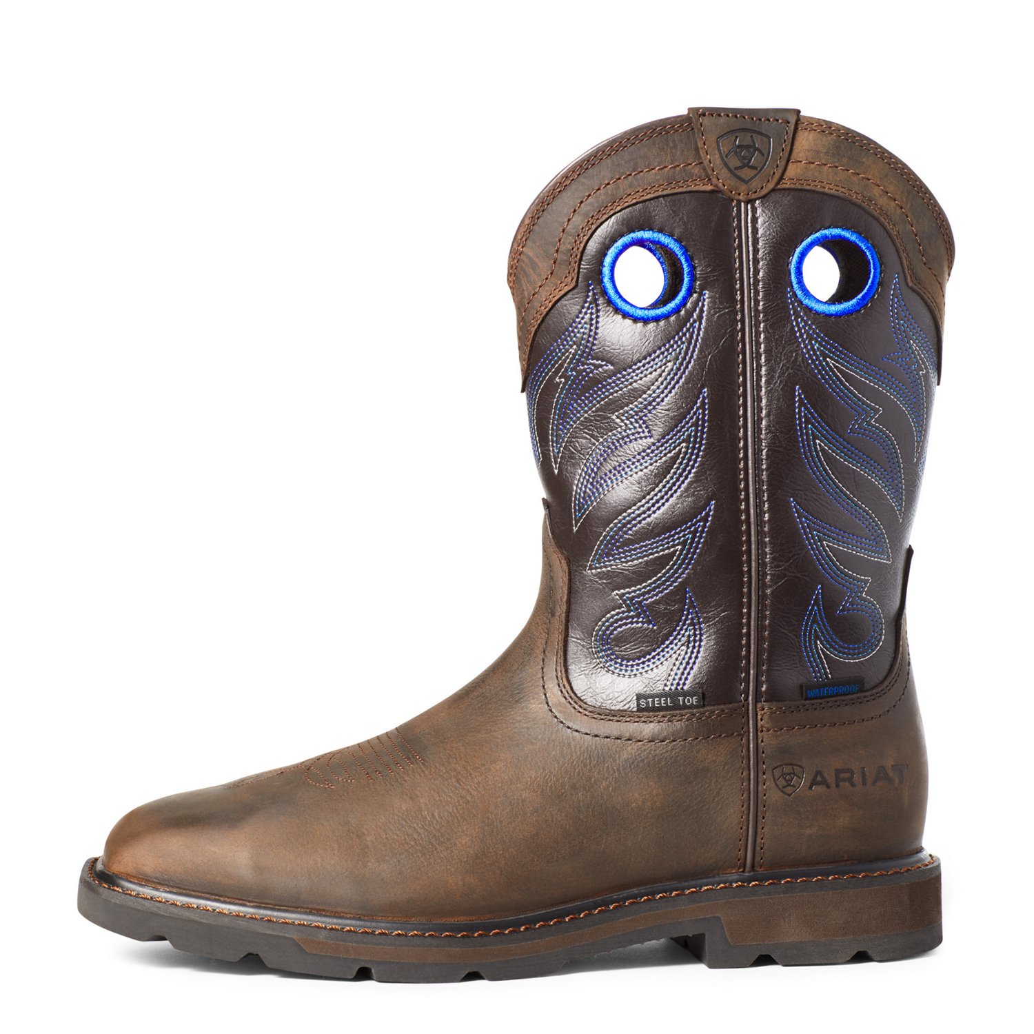 Ariat Men's Groundwork Waterproof Steel Toe Work Boots | Academy