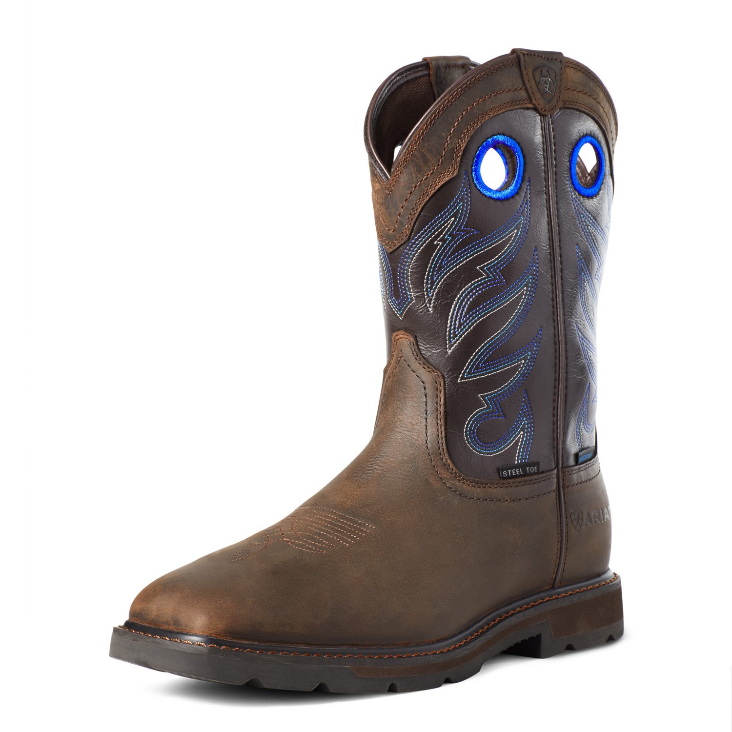 Ariat Men's Groundwork Waterproof Steel Toe Work Boots | Academy