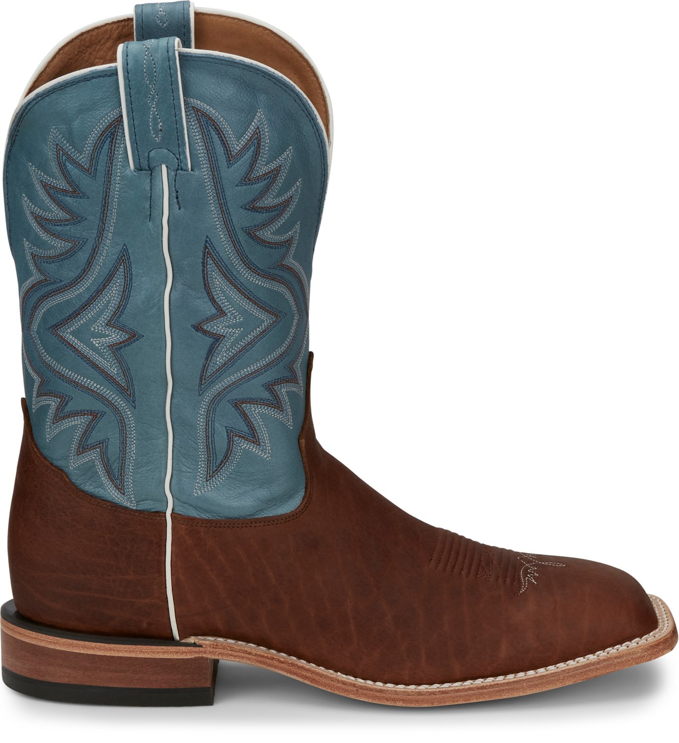Tony Lama Men's Pecan Bison Americana Western Boots | Academy