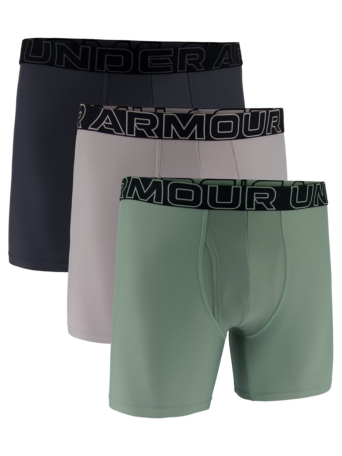 Under Armour Men’s Performance Tech 6 in Boxer Briefs 3-Pack | Academy
