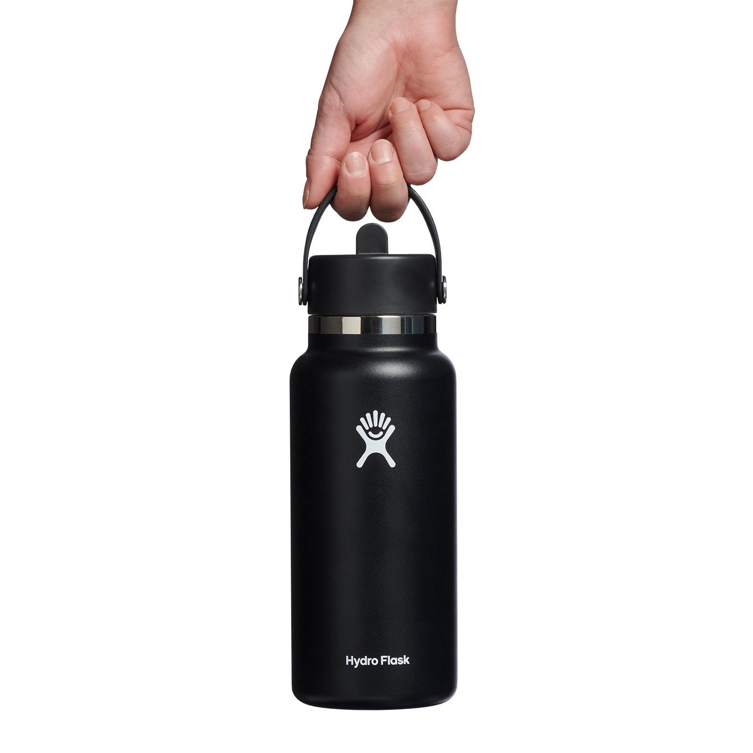Hydro Flask 32 oz Wide Mouth Water Bottle with Flex Straw Cap | Academy