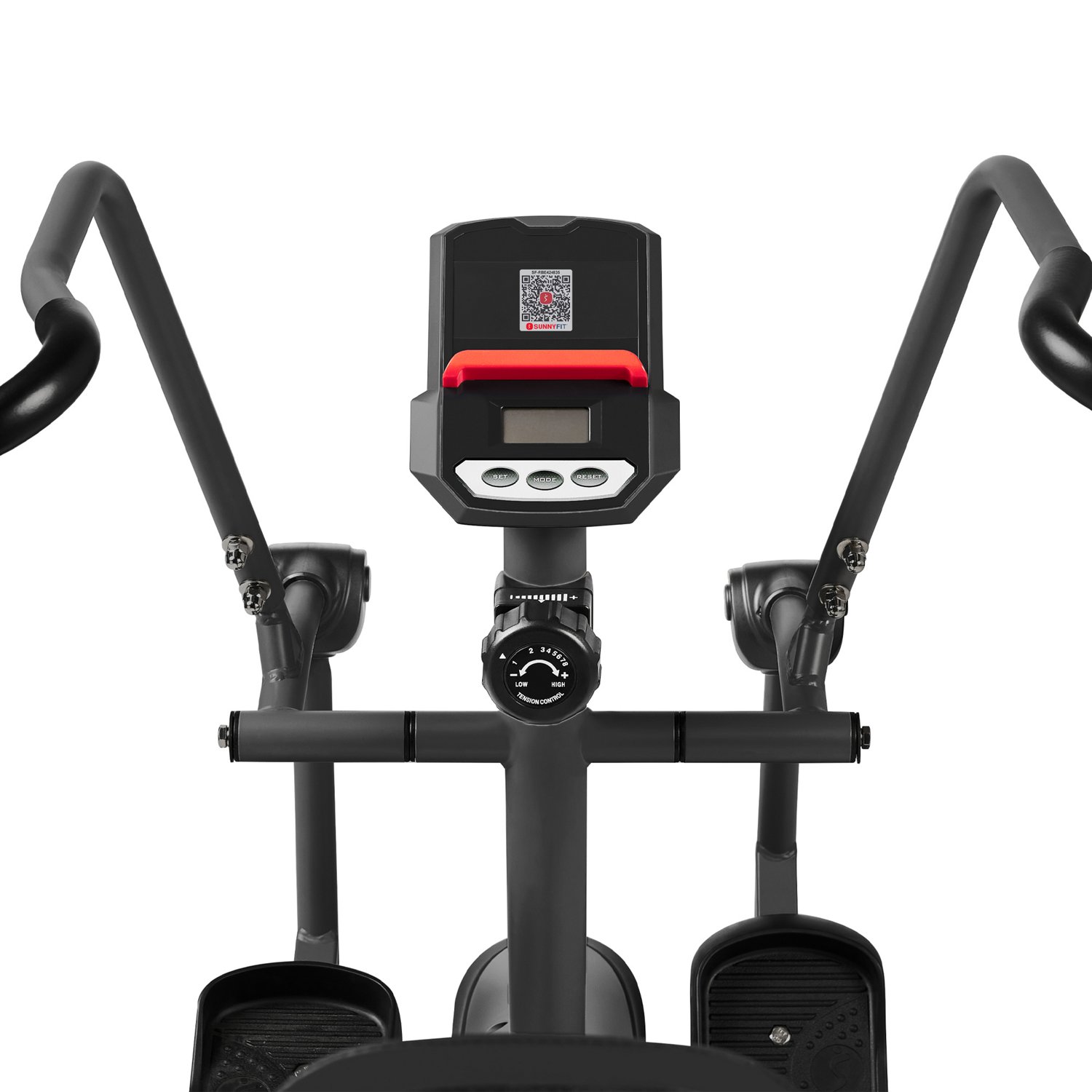 Sunny Health & Fitness Smart Magnetic Resistance Dual Action Recumbent Elliptical Trainer with ...