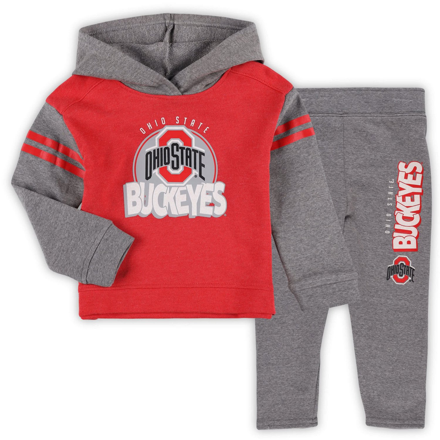 Girls Ohio State Buckeyes Clubhouse Pullover Hoodie and Legging Set ...
