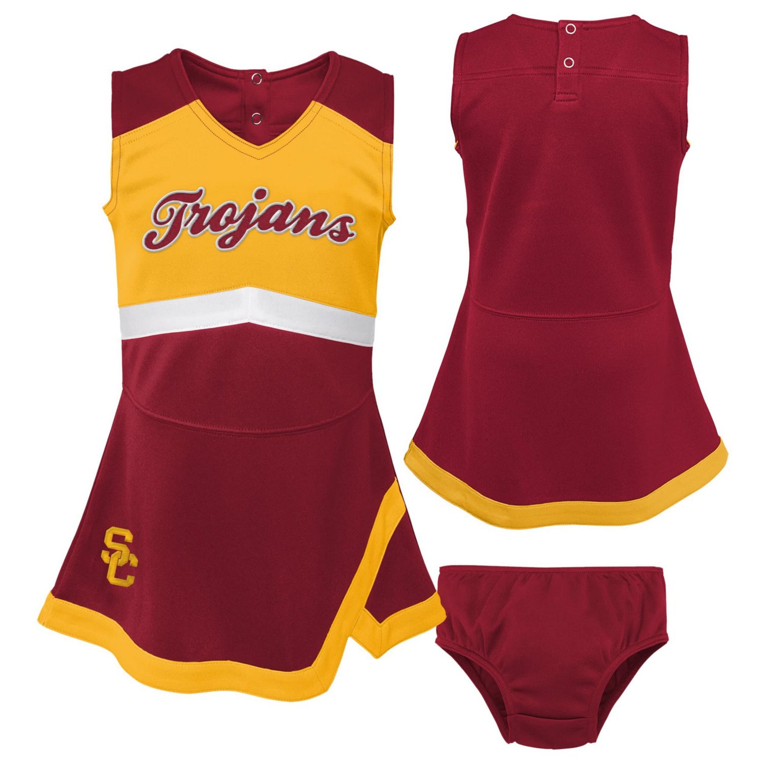 Girls Preschool / USC Trojans Two-Piece Cheer Captain Jumper Dress ...