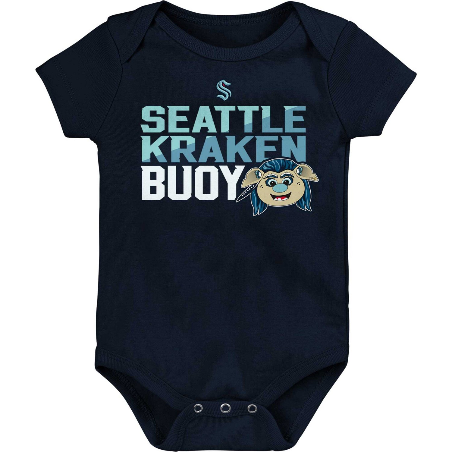 Newborn Deep Sea Seattle Kraken Mascot Head Bodysuit | Academy