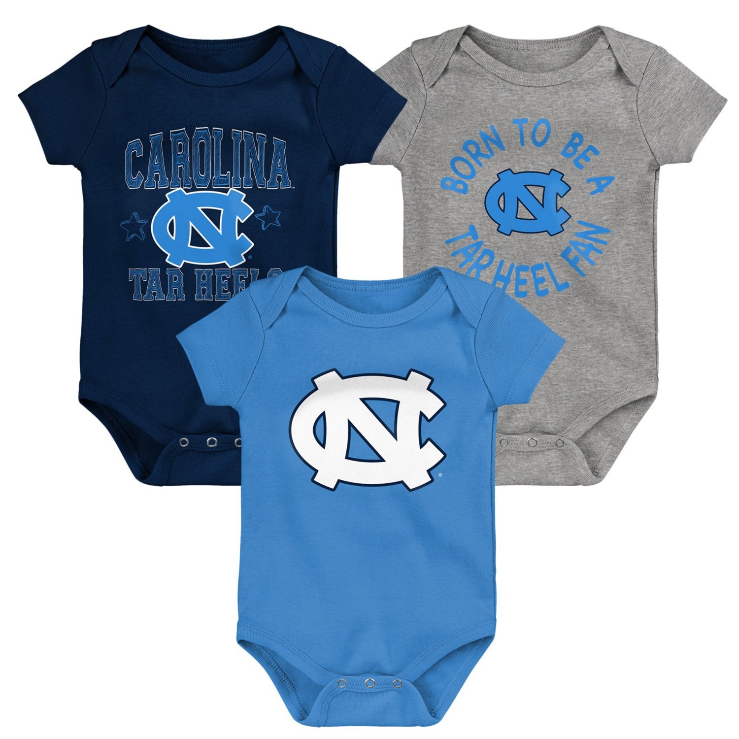 Newborn Light /Navy/Heather Gray North Carolina Tar Heels Born To Be ...