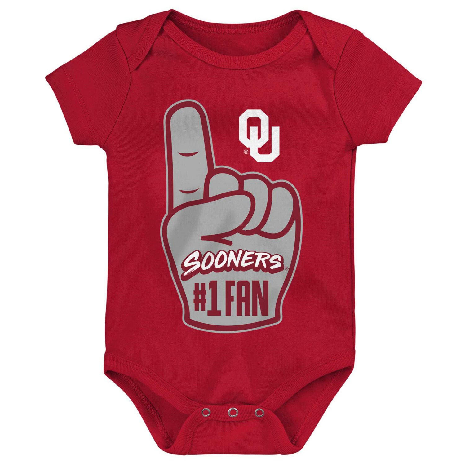 Newborn Oklahoma Sooners 1 Fan Foam Finger Bodysuit | Academy