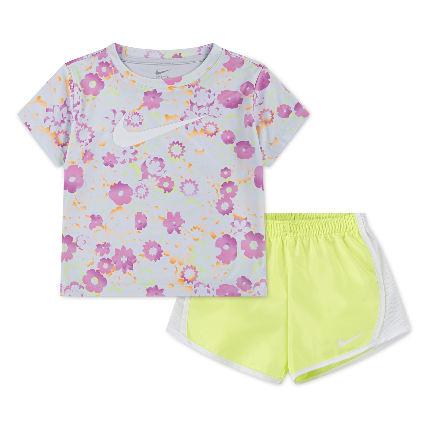 Nike Girls’ Flow-Ral Colorblock Tempo Set | Academy