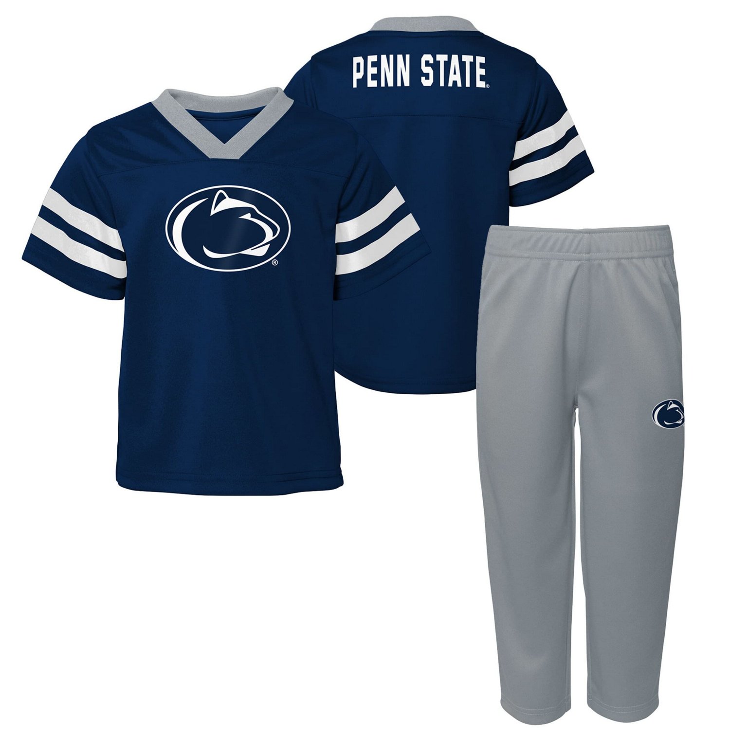 Outerstuff Gray Penn State Nittany Lions Red Zone Two-Piece V-Neck Top ...