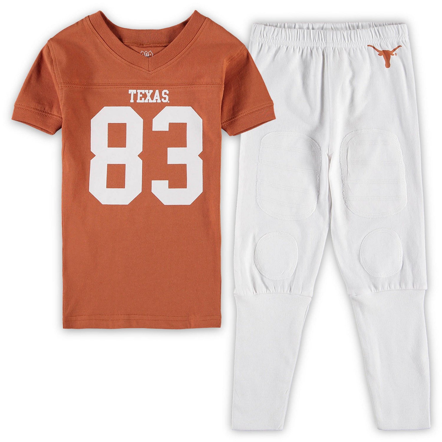 Preschool Wes Willy Texas Texas Longhorns Football Pajama Set | Academy