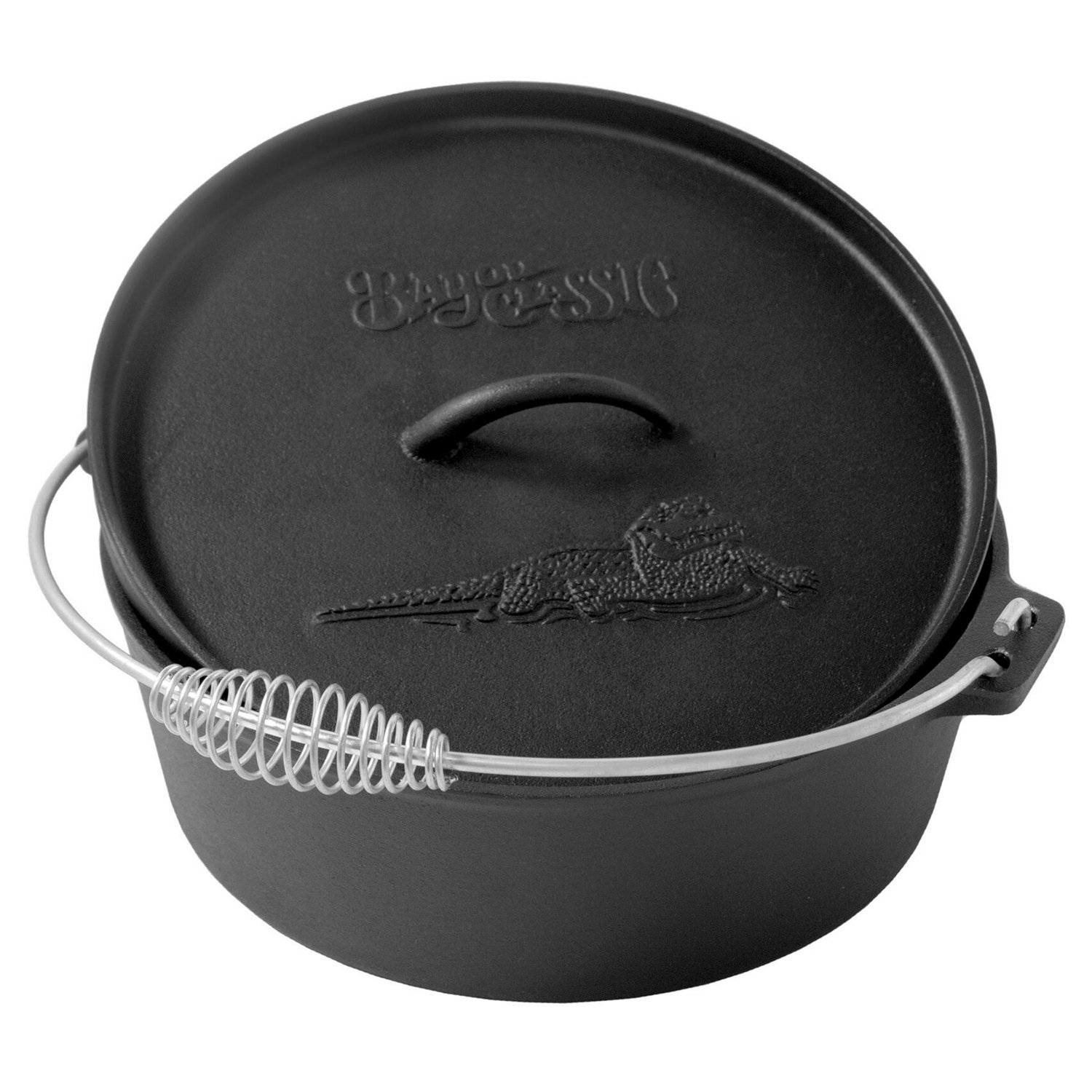 Bayou Classic 2 qt Cast Iron Dutch Oven With Stainless Handle | Academy