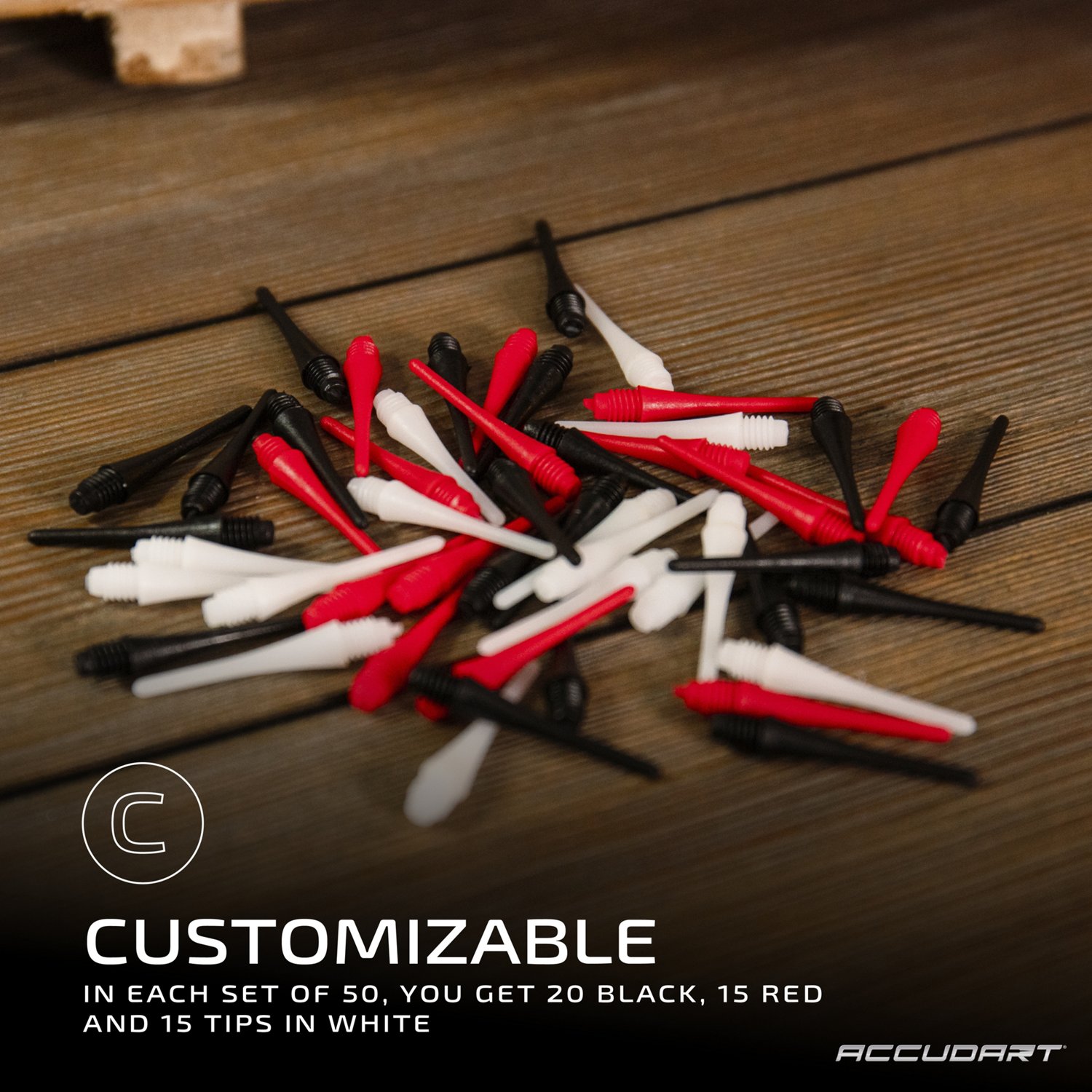 Accudart 50 Pack Replacement Soft Tips | Academy