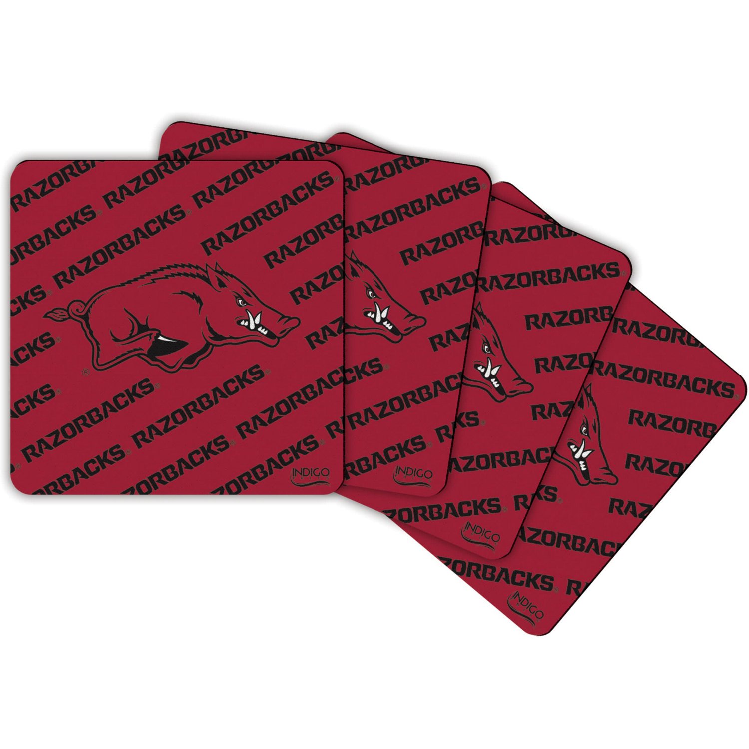 Arkansas Razorbacks Four-Pack Square Repeat Coaster Set | Academy