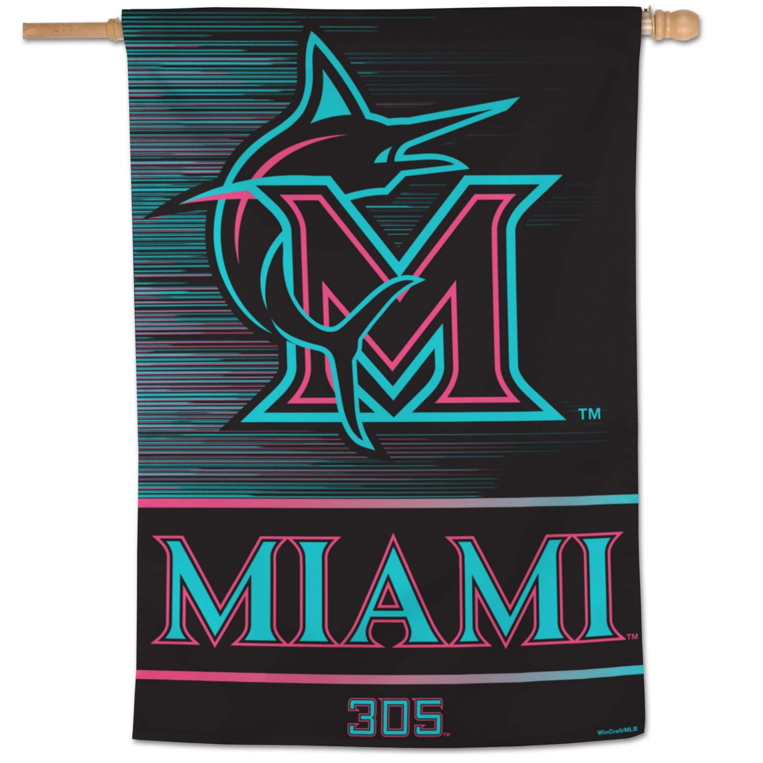 WinCraft Miami Marlins 28" x 40" Single-Sided Vertical Banner | Academy