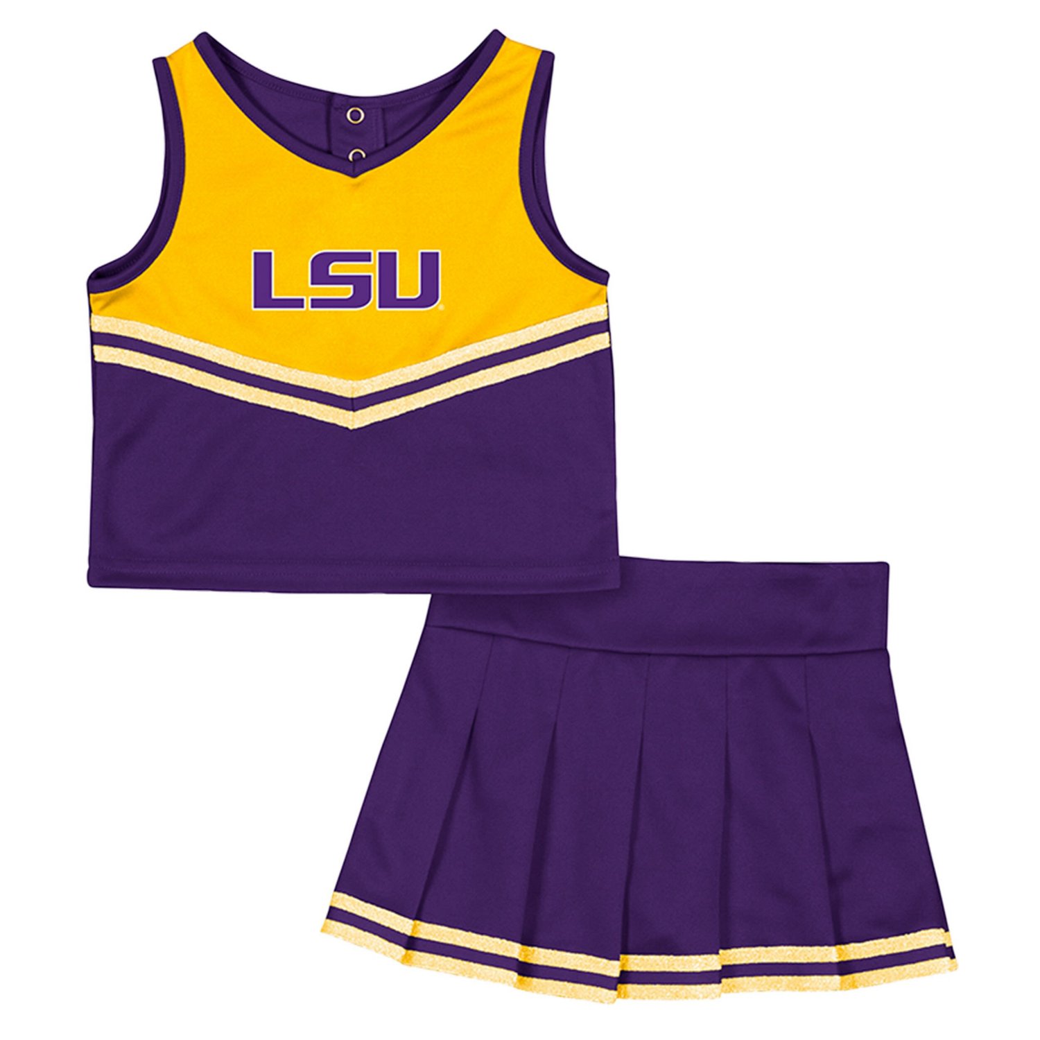 Girls Colosseum LSU Tigers Time For Recess Cheer Top Skirt Set | Academy
