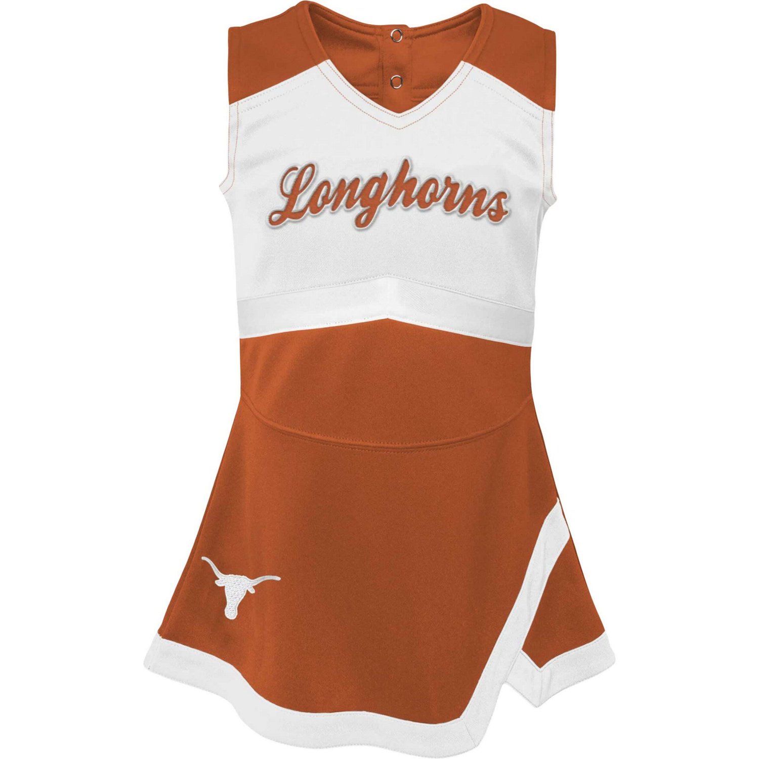 Girls Youth Burnt /White Texas Longhorns Cheer Captain Jumper Dress ...