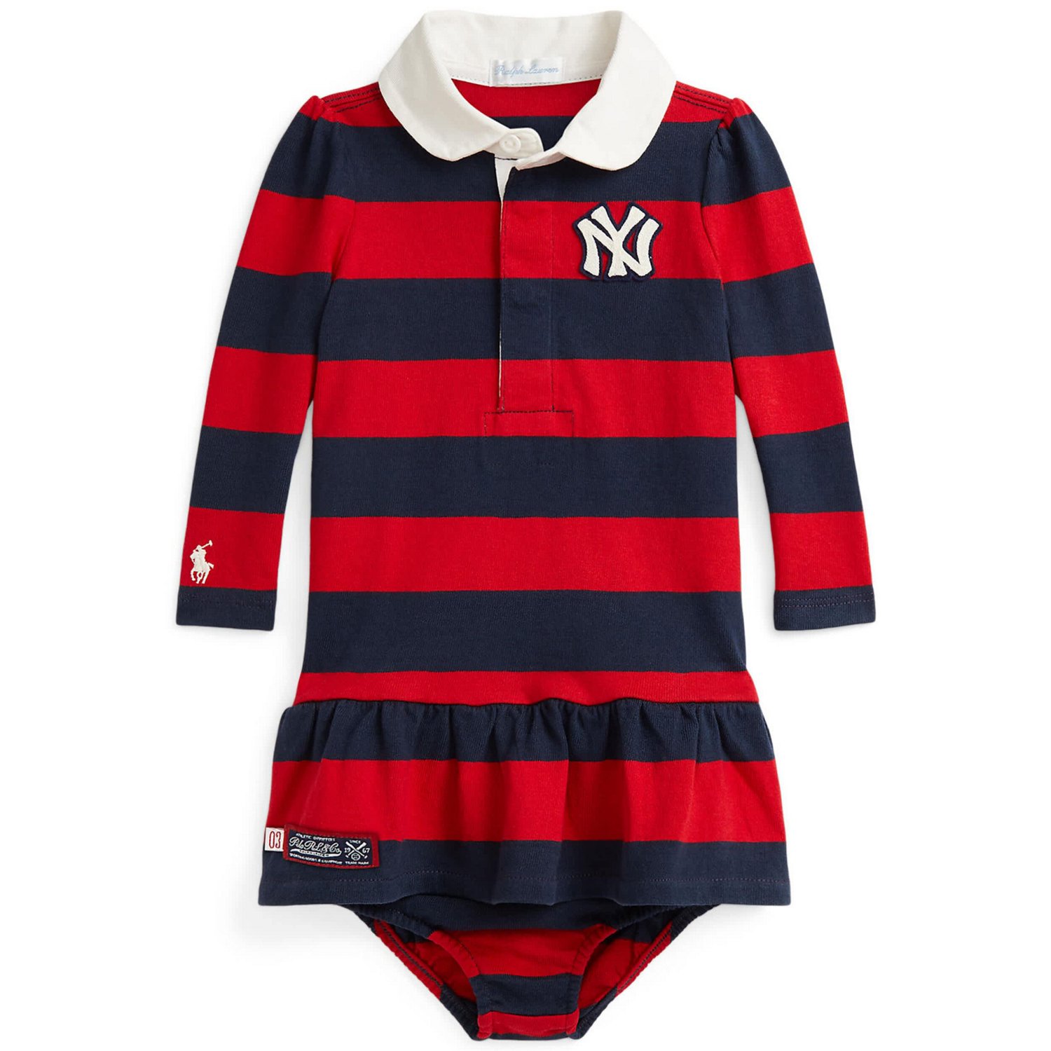 Newborn Polo Ralph Lauren Red Yankees Rugby Dress | Academy