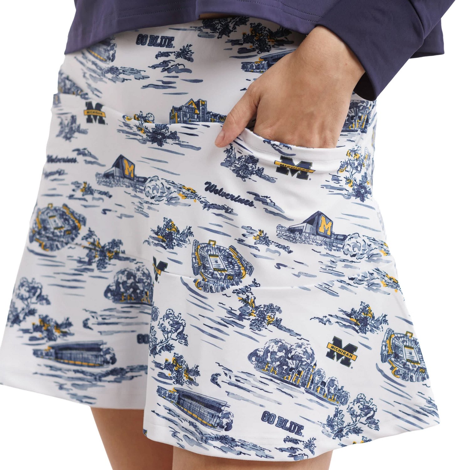 Smith Quinn /Navy Michigan Wolverines Tailgate Collection Molly Skort | Academy