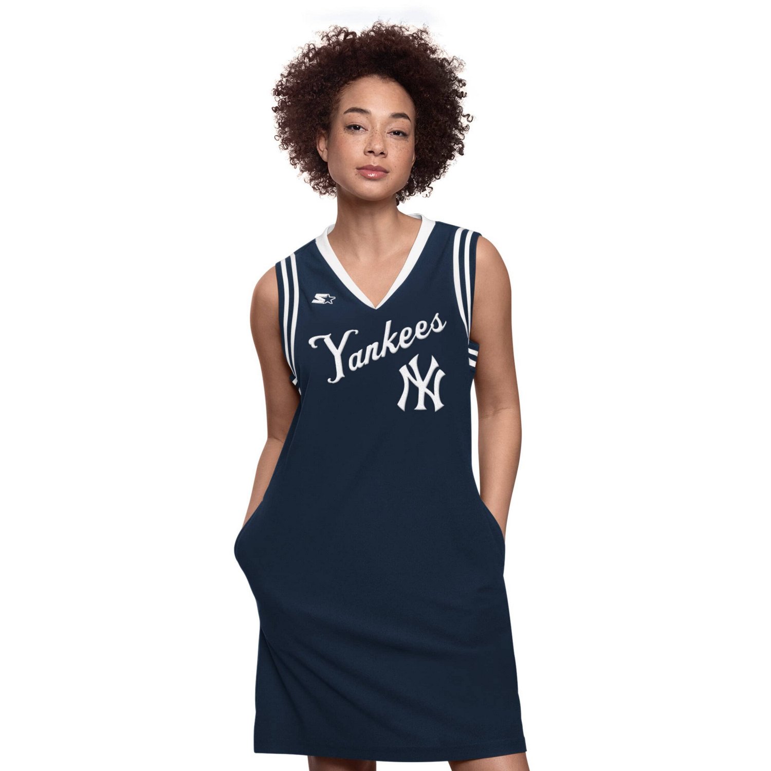 Starter New York Yankees Fast Track Sneaker V-Neck Dress | Academy