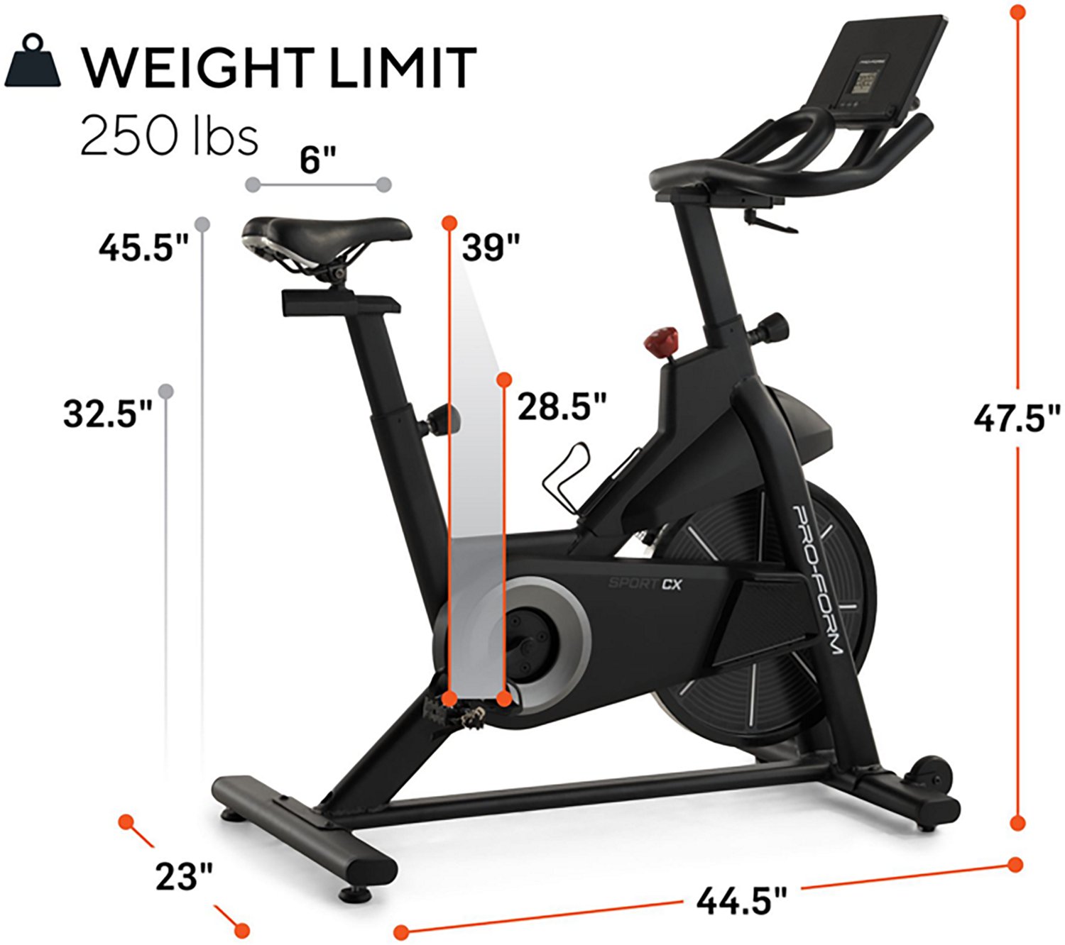 ProForm Sport CX Exercise Bike | Academy