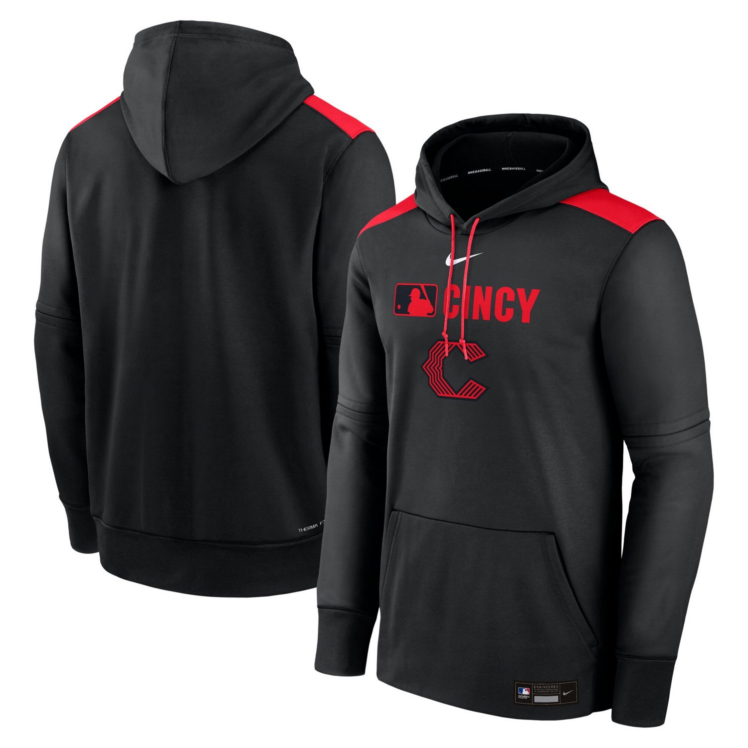 Nike Cincinnati Reds Authentic Collection City Connect Therma Pullover ...