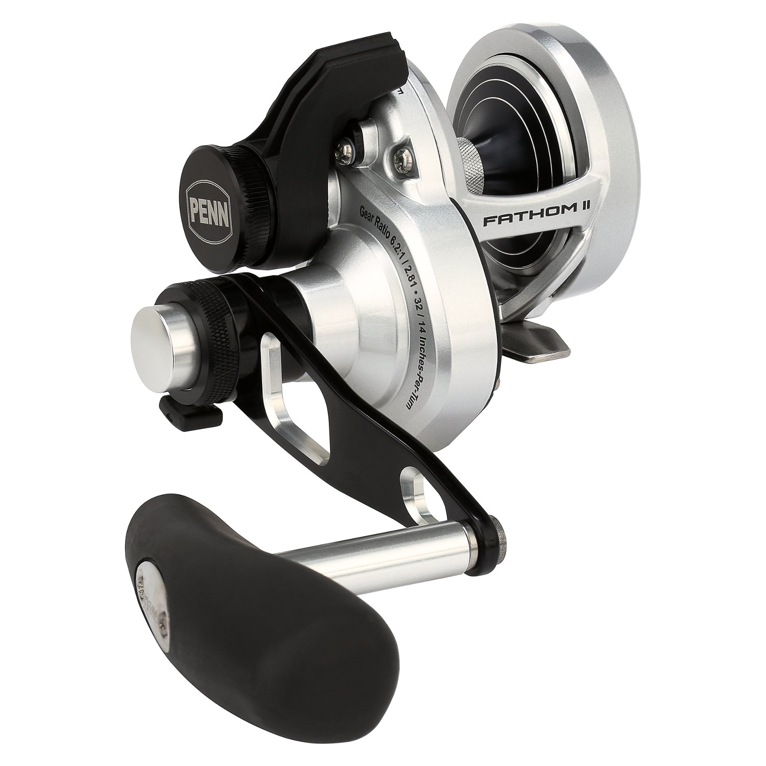 PENN Fathom II Lever Drag 2 Speed Reel – Handedness Right Gear Ratio 5. ...