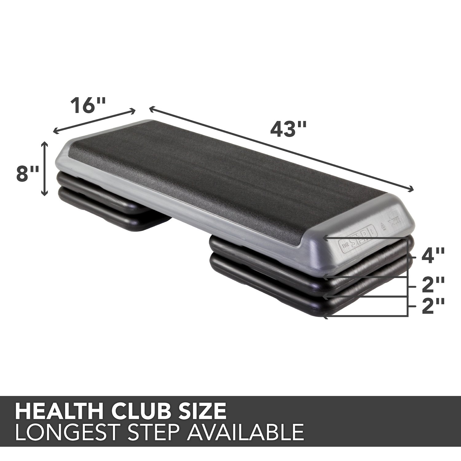 The Step Health Club Size Platform - 4 Risers | Academy