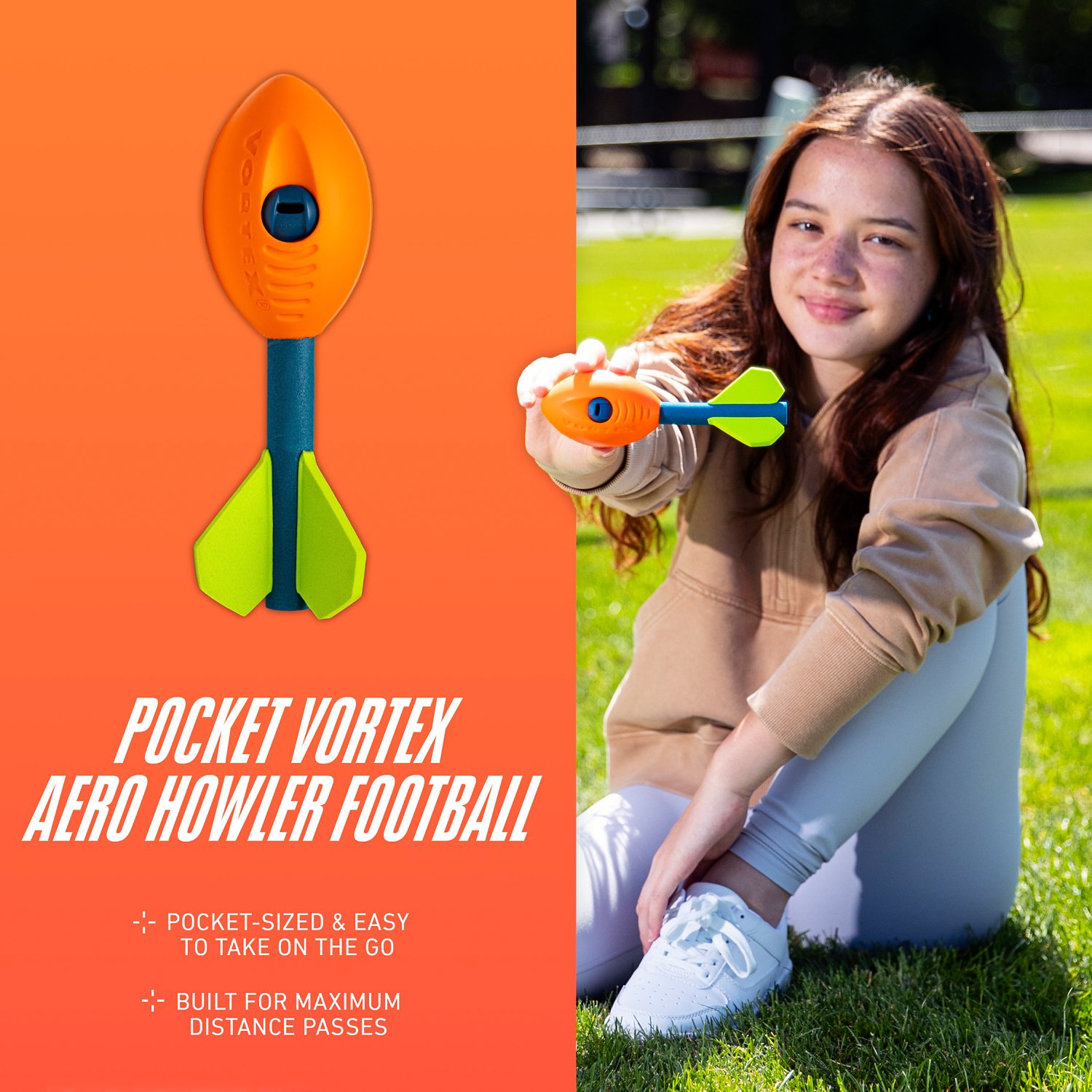 NERF Vortex Mini Aero Howler Foam Football | Academy