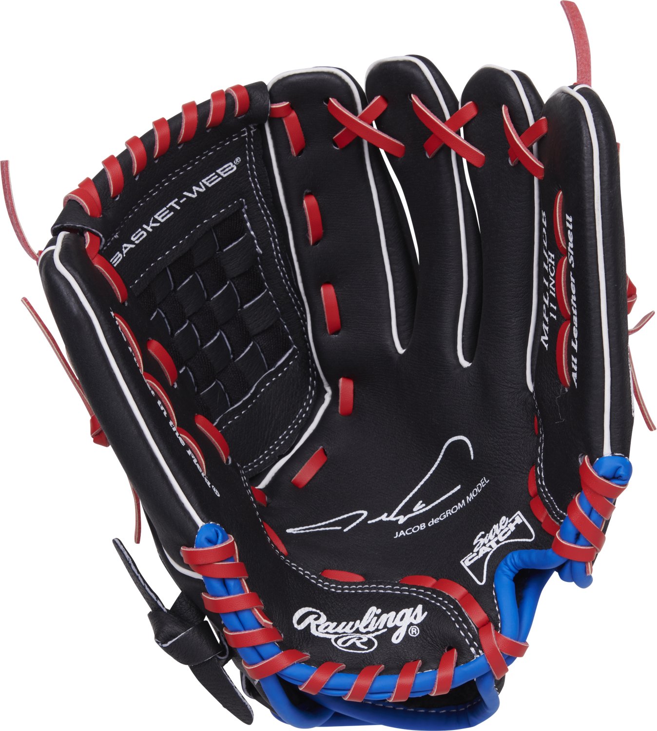 Rawlings Youth 11 in Mark of a Pro Texas Rangers Jacob DeGrom 48 ...