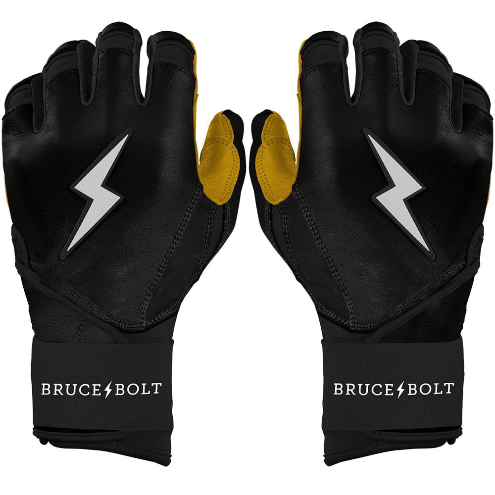 BRUCE BOLT Adults' Premium Pro Long Cuff Batting Gloves | Academy