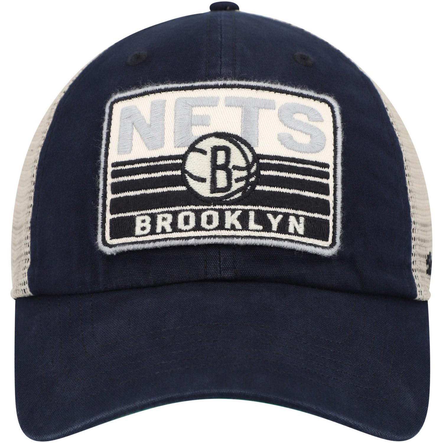 '47 /Natural Brooklyn Nets Four Stroke Clean Up Snapback Hat | Academy