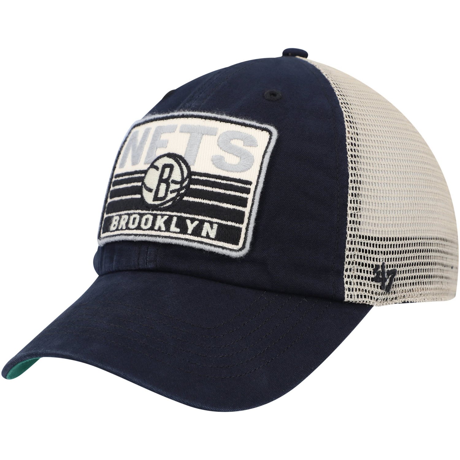 '47 /Natural Brooklyn Nets Four Stroke Clean Up Snapback Hat | Academy