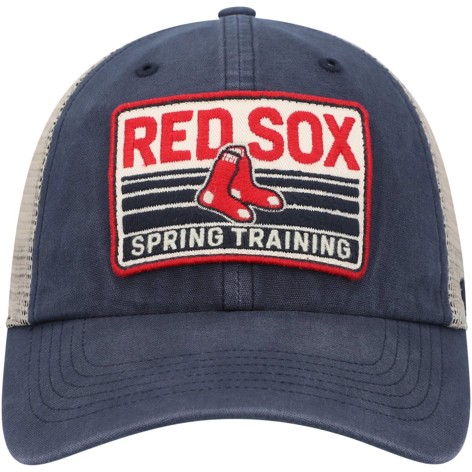 '47 /Tan Boston Red Sox Four Stroke Clean Up Trucker Snapback Hat | Academy