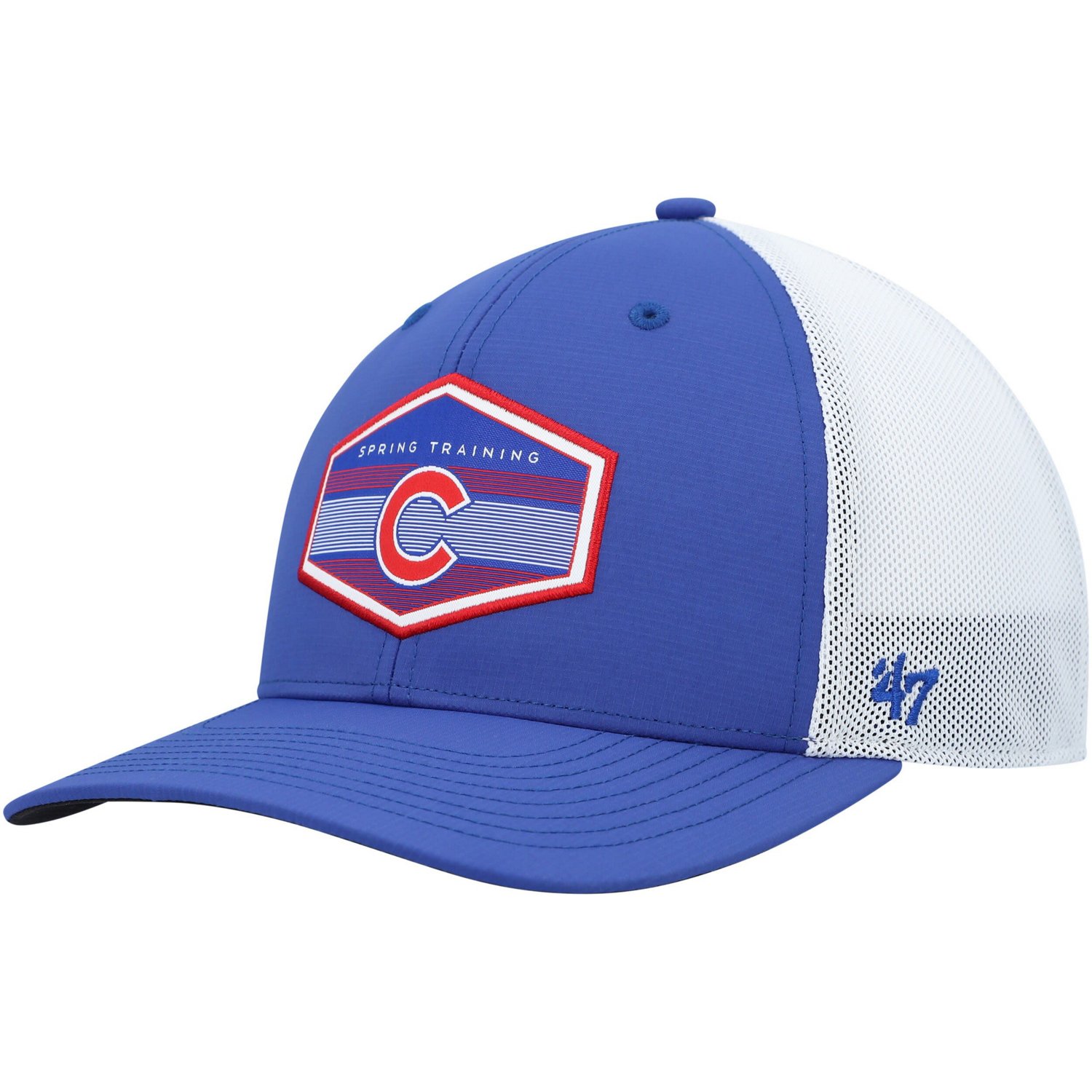'47 /White Chicago Cubs Spring Training Burgess Trucker Adjustable Hat ...
