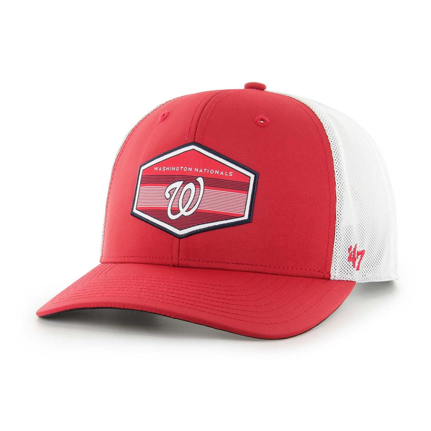 '47 /White Washington Nationals Burgess Trucker Snapback Hat | Academy
