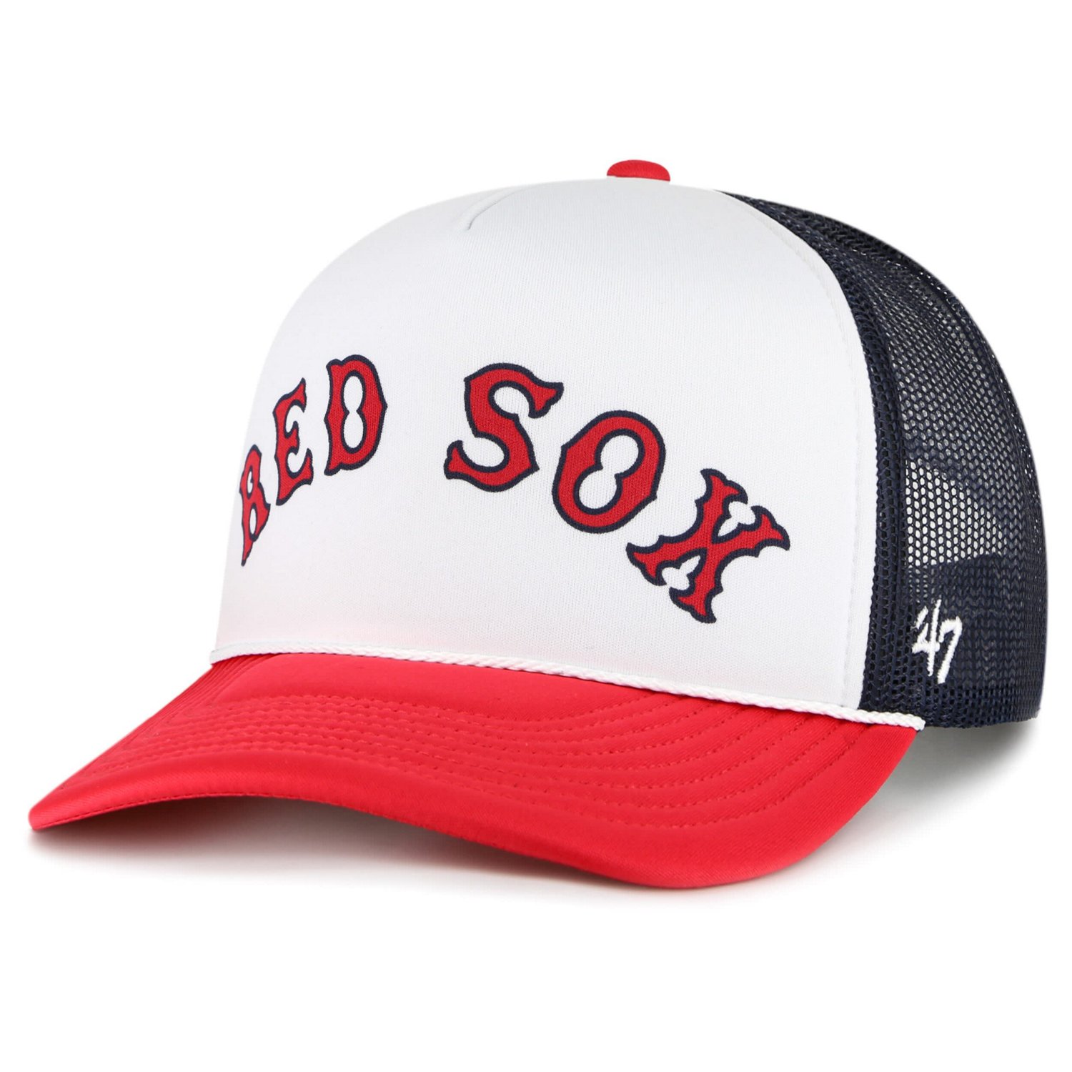 '47 Boston Red Sox Foam Front Script Trucker Snapback Hat | Academy