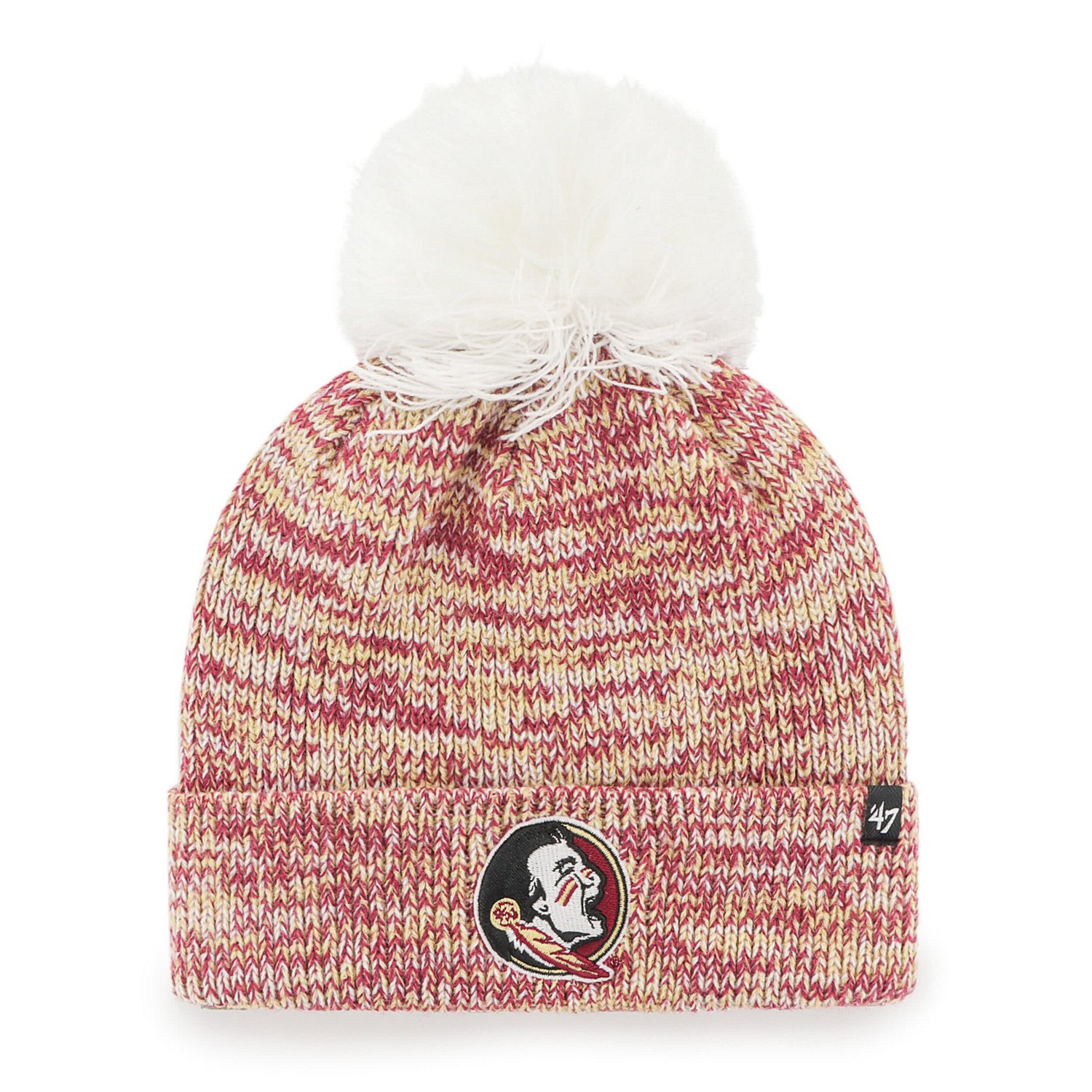'47 Florida State Seminoles Triple Cross Cuffed Knit Hat with Pom | Academy